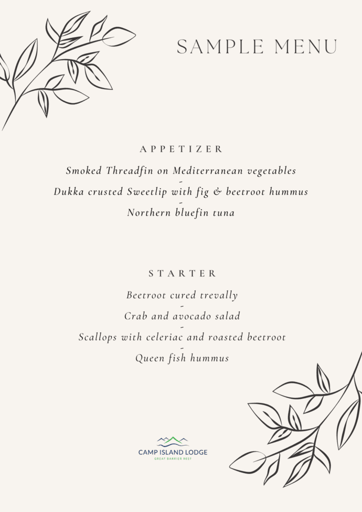 Private Chef - Camp Island Lodge